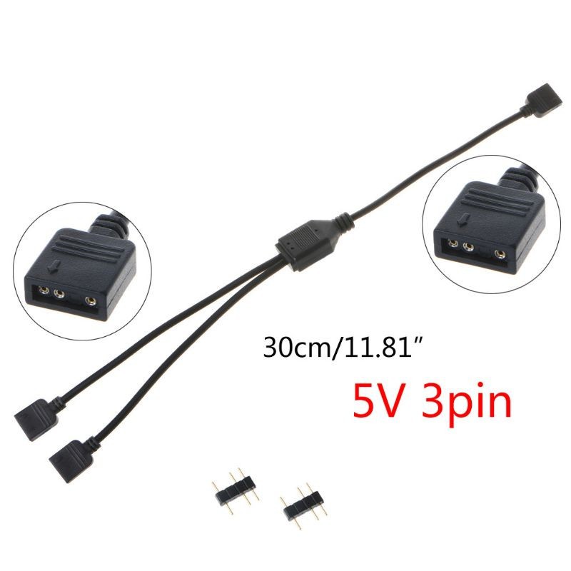 ARGB Splitter Extension Cable 5v 3 Pin LED for ARGB Fan / LED Strips ...