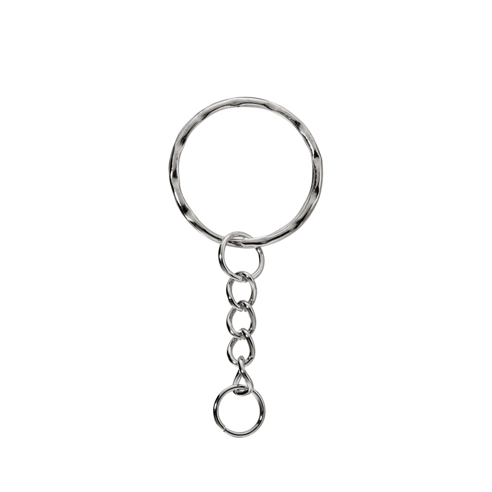 St.Kunkka 10 Pcs. 8mm Embossed Circle Keychains Simple And Stylish ...