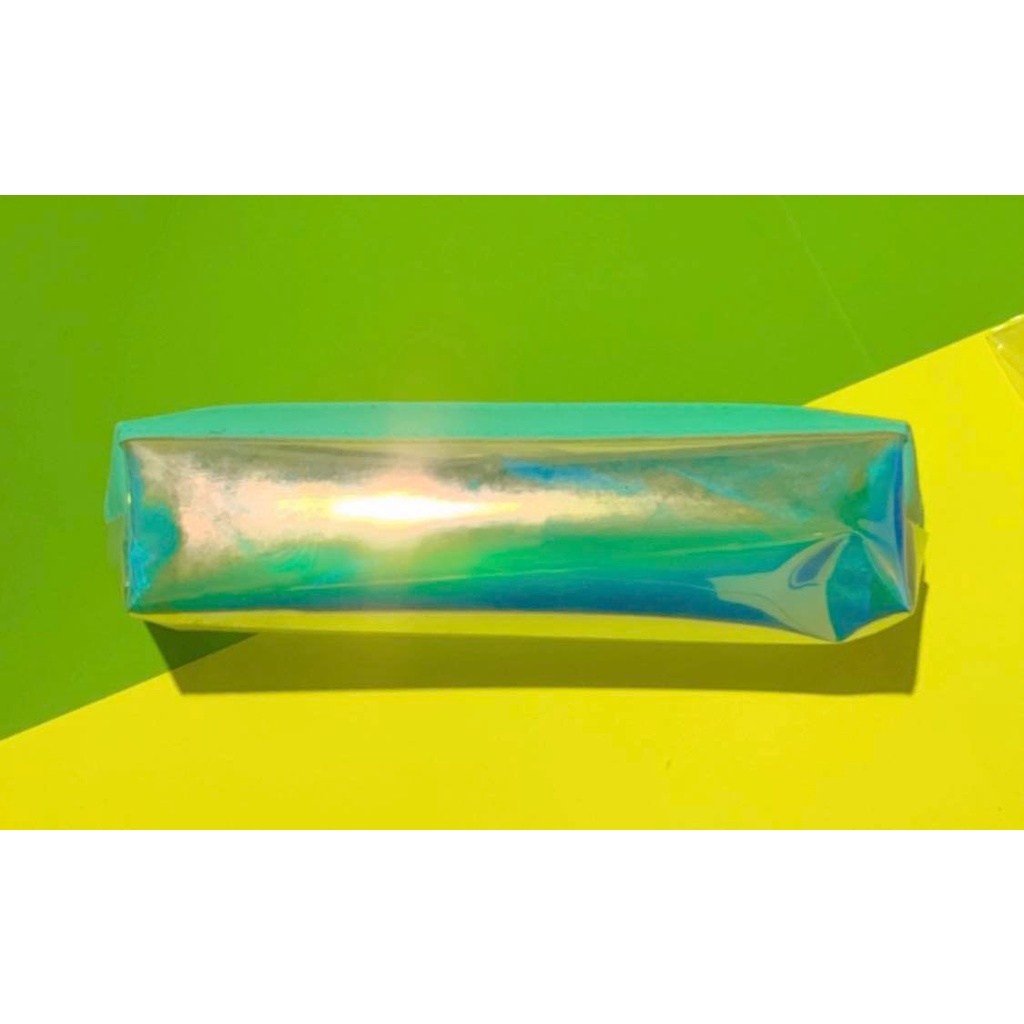 Super pretty green border hologram pencil box | Shopee Philippines