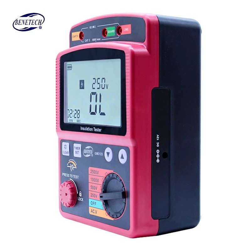 GM3123 2500V insulation resistance meter digital megohm-meter Ohm Meter ...