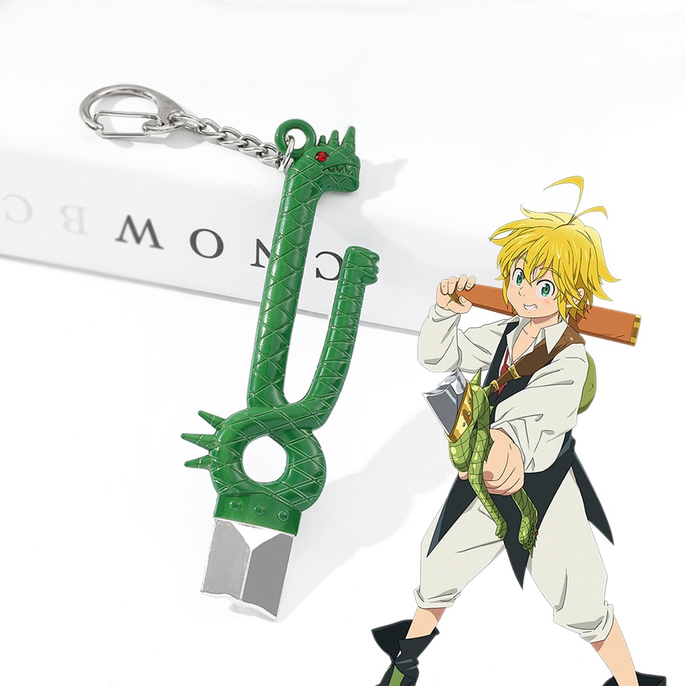 Anime The Seven Deadly Sins Cartoon figer Meliodas Tool Pendant for Men ...