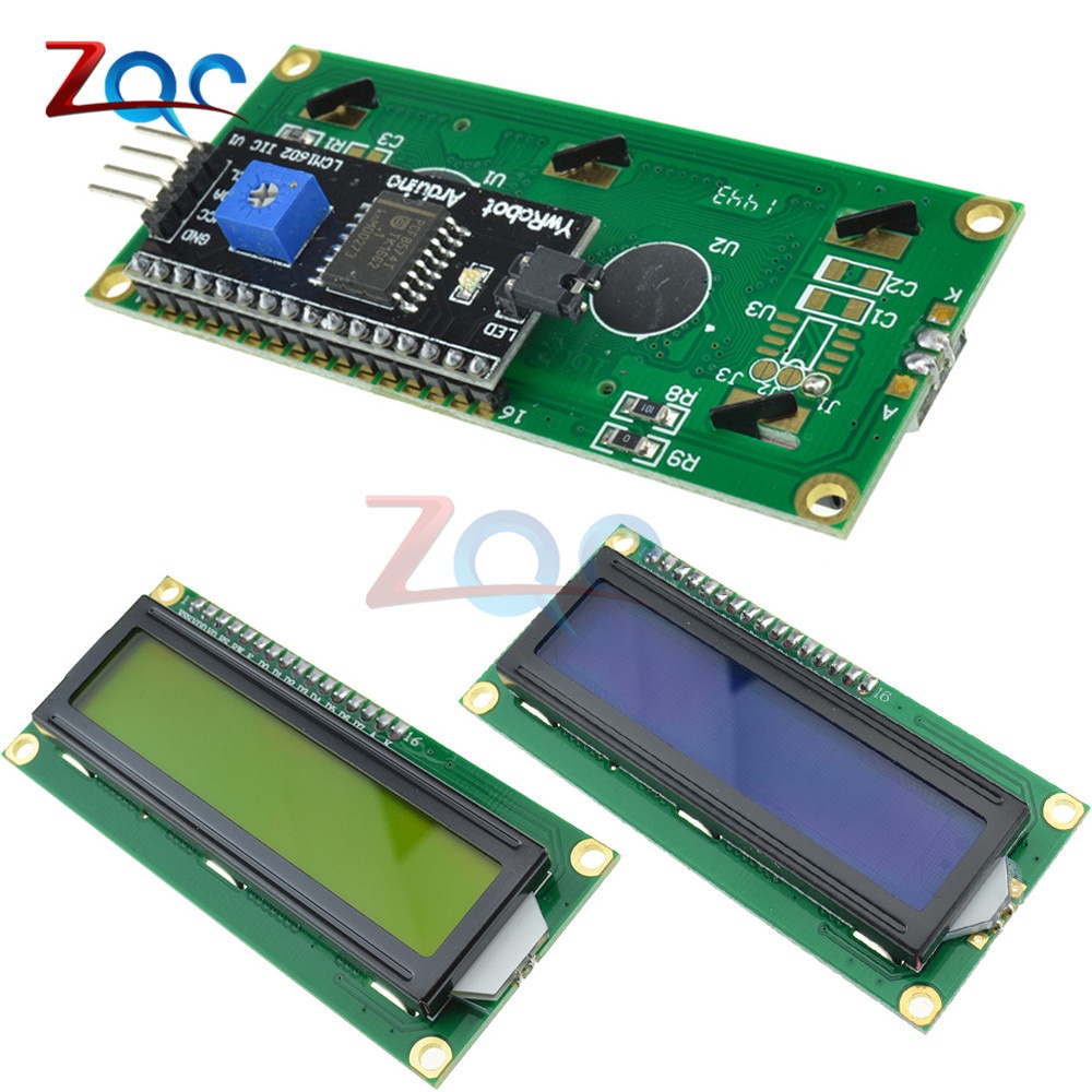 IIC/I2C 1602 LCD Display Module LCD-1602 I2C Blue Yellow Backlight ... IIC/I2C 1602 LCD Display Module LCD-1602 I2C Blue Yellow Backlight ...