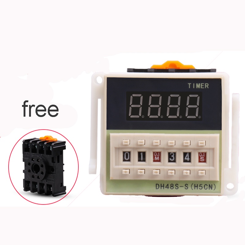 AC/DC 24v-240v DH48S-S Programmable Digital display time relay cycle ...