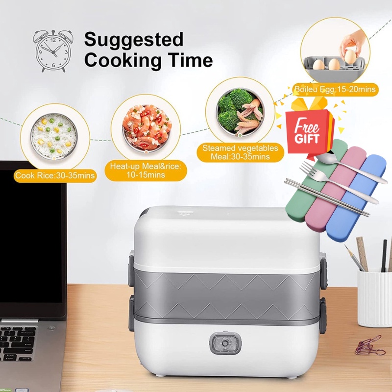 [PAULA] Smart cooker box portable electric lunch box rice cooker ...