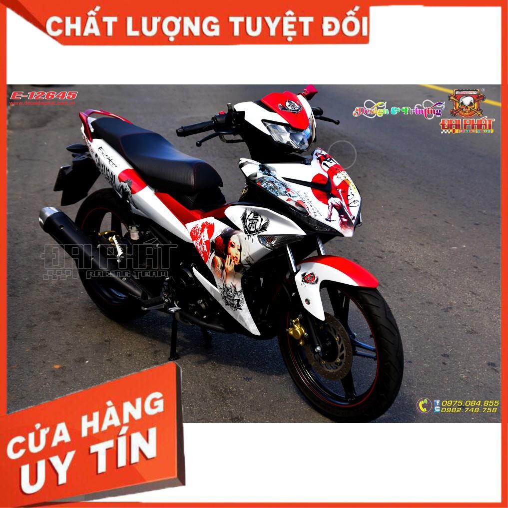 Exciter 150 Samurai White and Red Car Sticker | Shopee Philippines