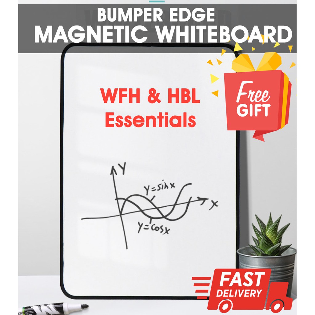 Magnetic Whiteboard Notice Board | Rewritable Message Memo Organiser ...