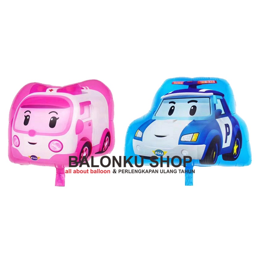 ROBOCAR POLI Poli Amber Robocar Foil Balloons / Poli Robocar Balloons ...
