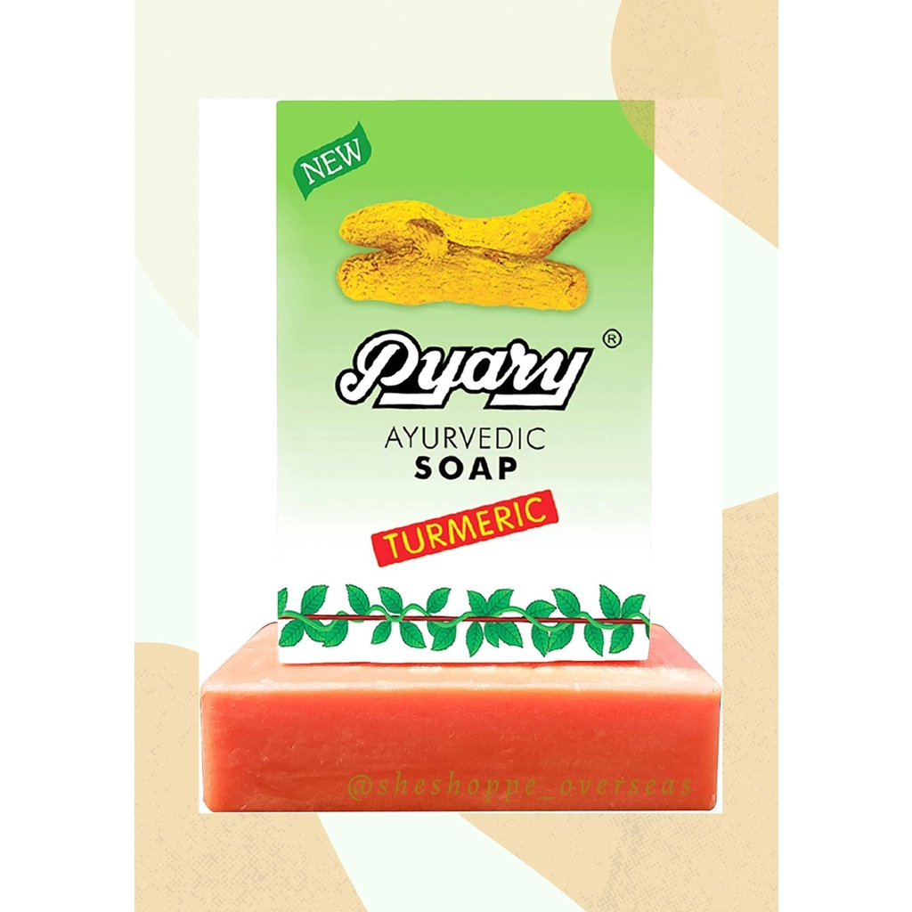 Pyary Turmeric Authentic Herbal Soap Bar 75 g | Shopee Philippines