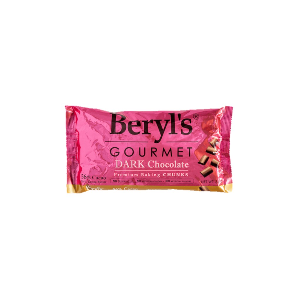 Beryl's Gourmet - Dark Chocolate Premium Baking Chunks 350g (56% Cacao ...