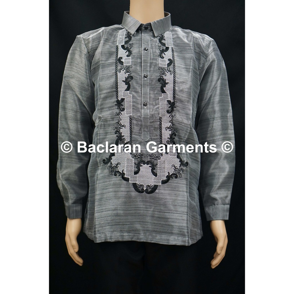 HIGH QUALITY BARONG TAGALOG #25 GRAY | Shopee Philippines