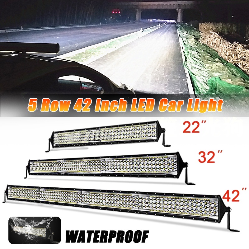 5 Row 12/22/32/42 Inch LED Car Light Bar Work Light LED Light Bar 12V ...