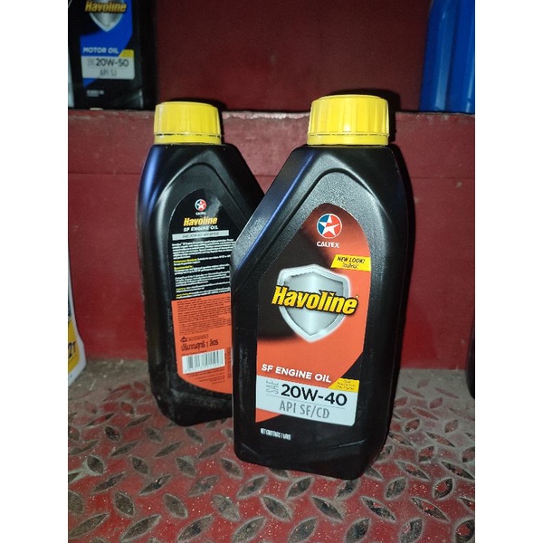 HAVOLINE SF ENGINE OIL 20W-40 1liter | Shopee Philippines