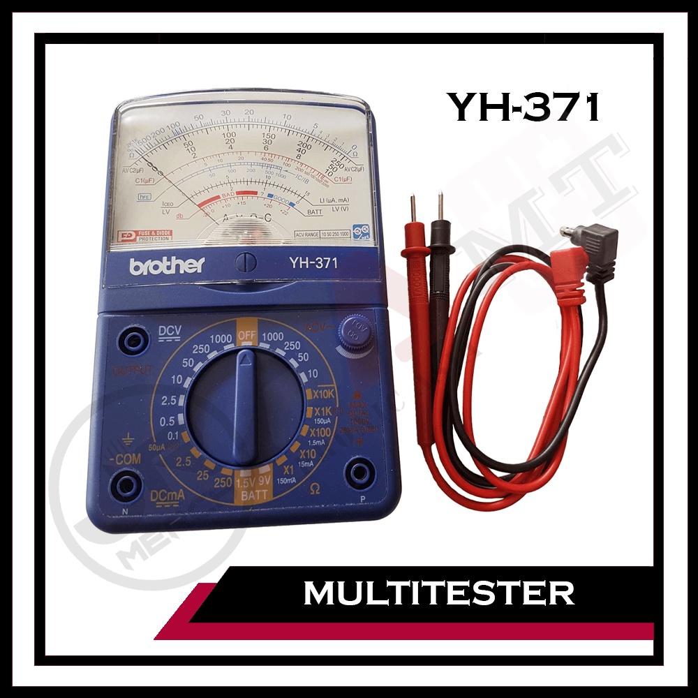 Brother (YH-371) Multitester Multimeter Analog Tester with Rod SET ...