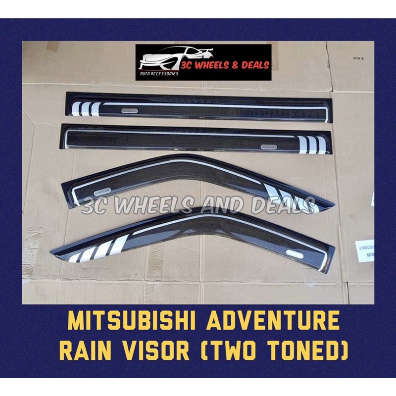 MITSUBISHI ADVENTURE RAIN VISOR (TWO TONE) | Shopee Philippines