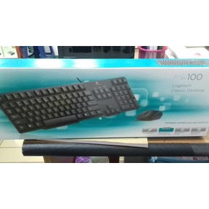 Logitech Keyboard + Mouse Mk100 / Combo Mk 100 Ps2 Usb | Shopee Philippines