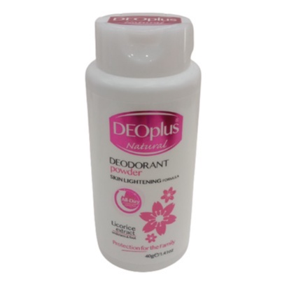 DEOPLUS Natural Deodorant Powder Skin Lightening Underarm & Foot 40g ...