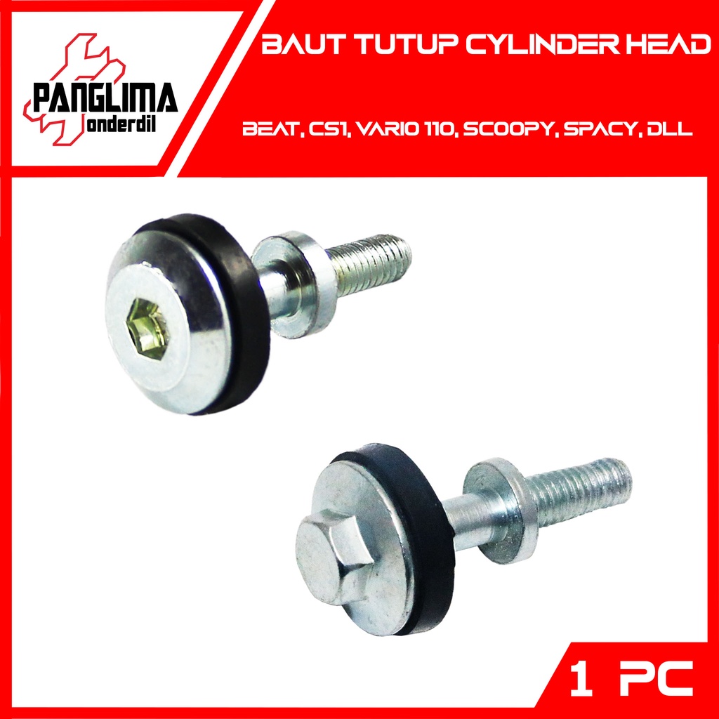 MESIN Head Beat Cap Bolts Carburetor-Pop & Vario 110-Techno & Holesaw ...