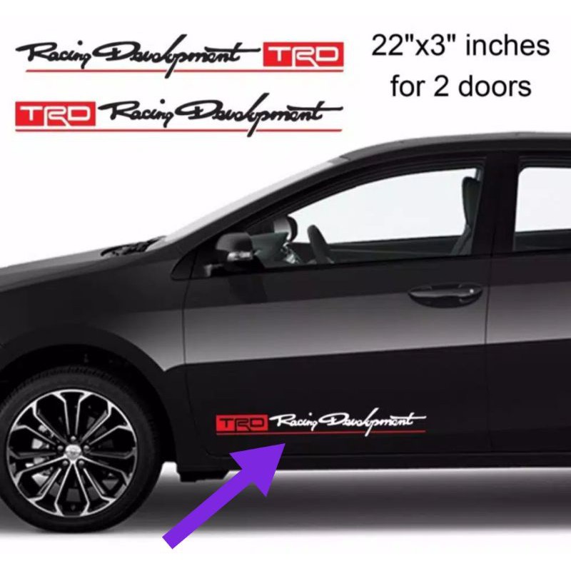 Toyota / Trd Racing Automotive Sticker | Shopee Philippines