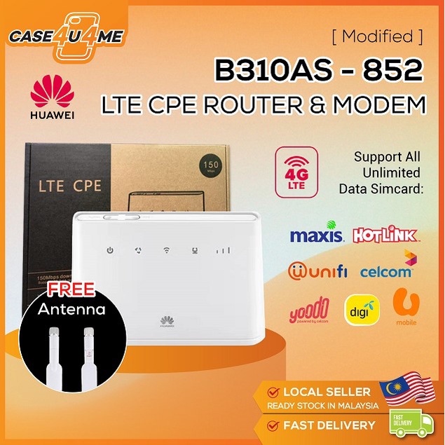 HUAWEI B310AS - 852 LTE CPE ROUTER & MODEM华为B310AS - 852路由器 [MODIFIED ...