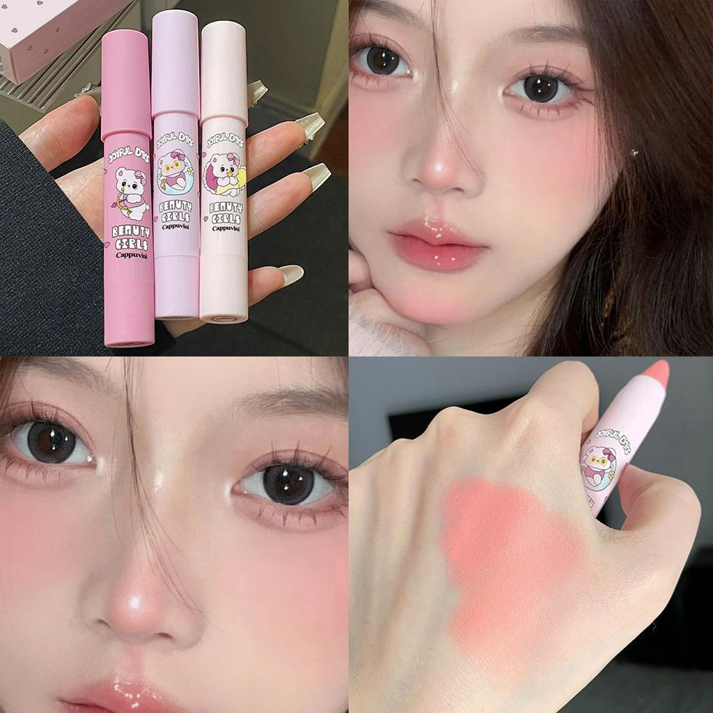 Three-color Blush Pen Expanded Vitality Girl Rouge Low Saturation Matte ...