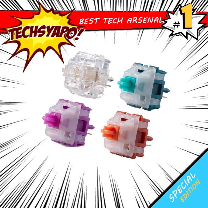 TECWARE PEARL MECHANICAL 35 SWITCHES LUBED LIGHT | Shopee Philippines