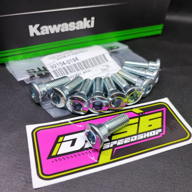 1 FRONT FOOT STEP STAY BOLT NINJA 150 R SS RR NEW OLD ZX150 ORIGINAL ...
