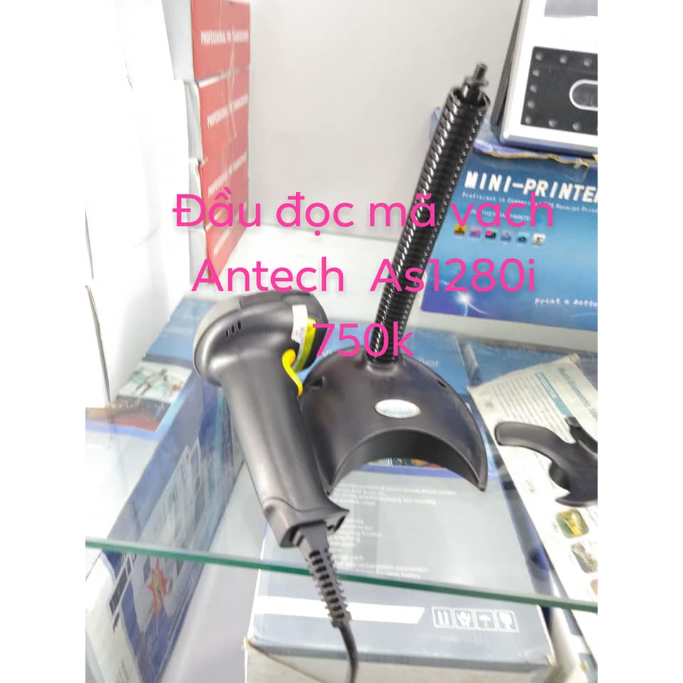 (LIQUIDATION Of INVENTORY) Antech AS1280i barcode reader + FREE STAND ...