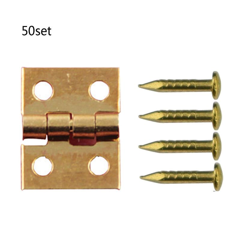 Nevada ʚ ɞ 50 Pcs Tiny Retro Butt Hinges Miniature Jewelry Box Hinges ...