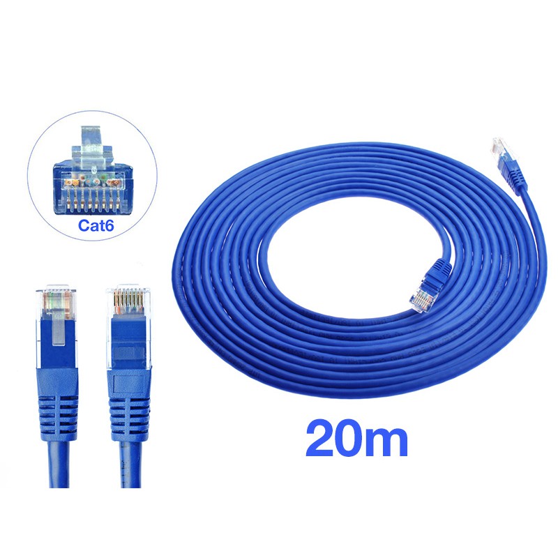 20M CAT6 Ethernet UTP LAN Cable | Shopee Philippines