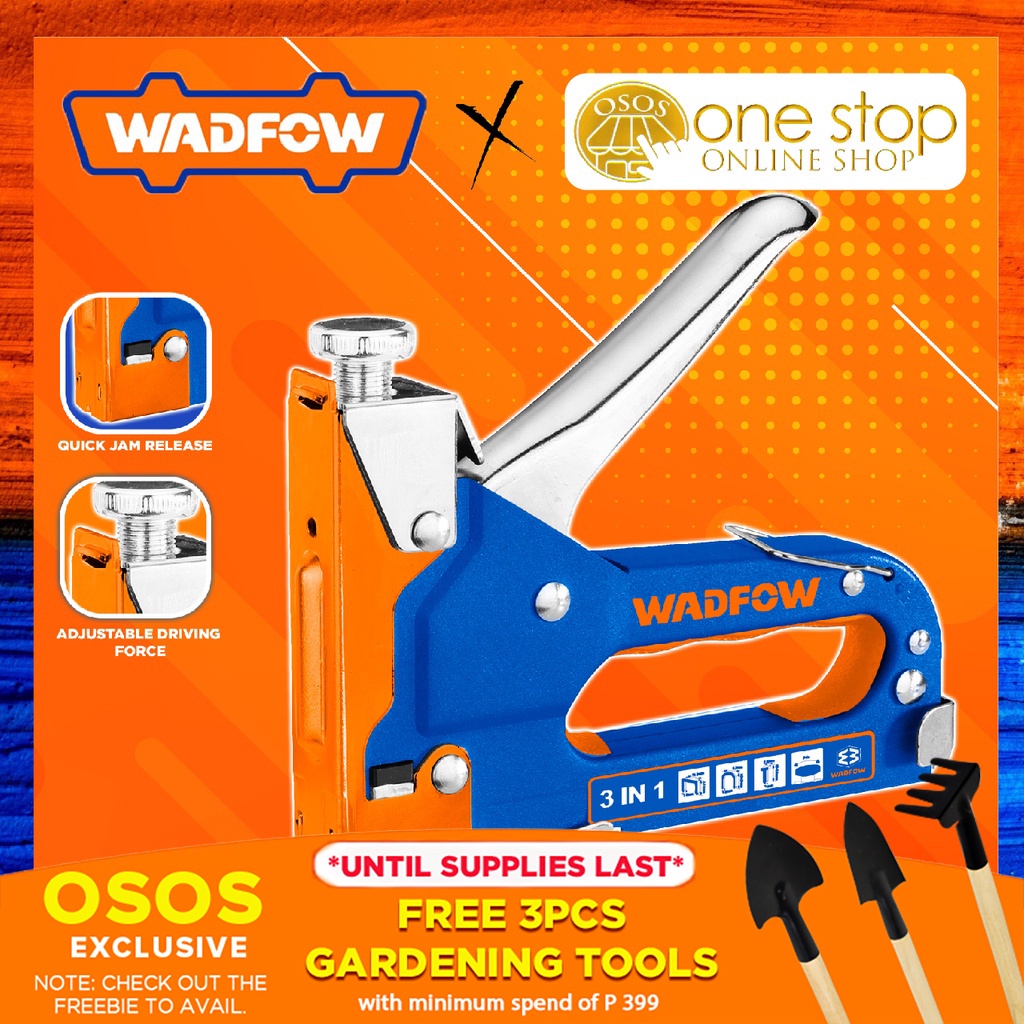 WADFOW Tools Original WGU3614 4-14mm Industrial Grade Gun Tacker Staple ...