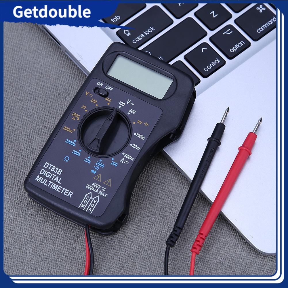 Portable Digital Multimeter Mini Pocket Ammeter Voltmeter-g | Shopee ...