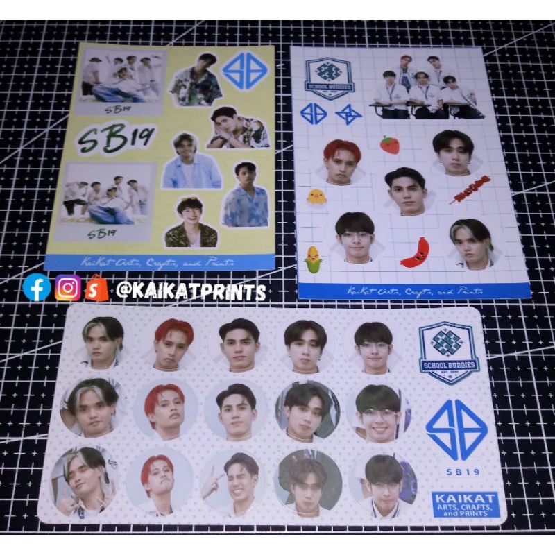 SB19 STICKER SETS/ SCHOOL BUDDIES,SLMT,WYAT | Shopee Philippines