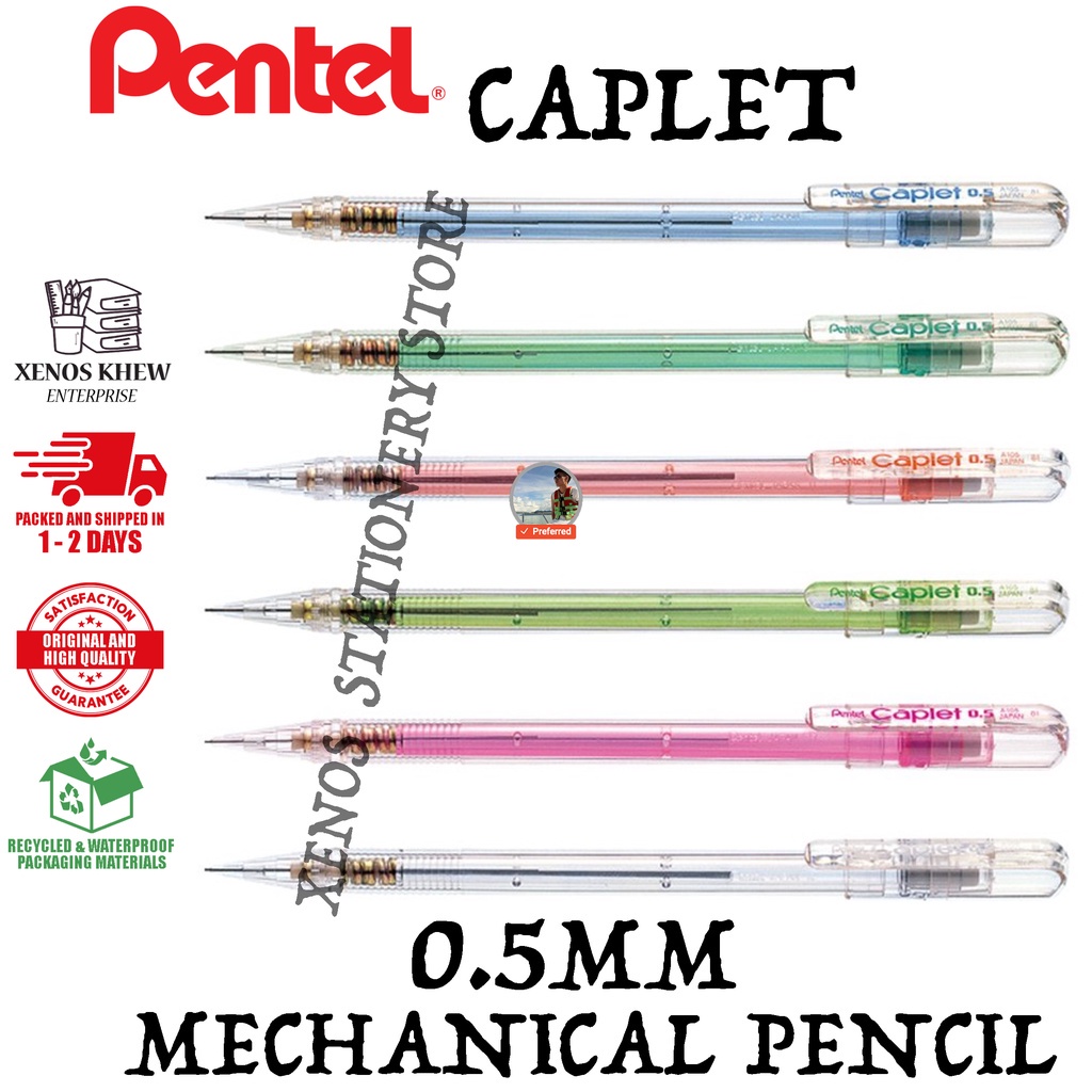 PENTEL CAPLET A105 MECHANICAL PENCIL 0.5MM | Shopee Philippines