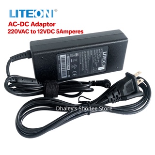 LITEON AC/DC Adaptor 12V 5A Heavy Duty Power Supply Adapter 12VDC ...