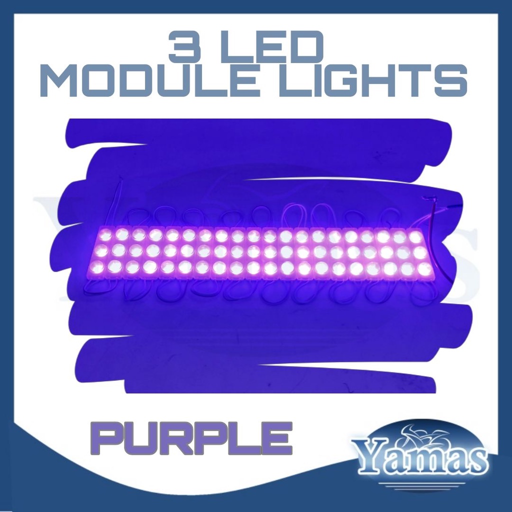 1 PIECE UNIVERSAL 3 LED MODULE LED LIGHTS 12V WATERPROOF | Shopee ...