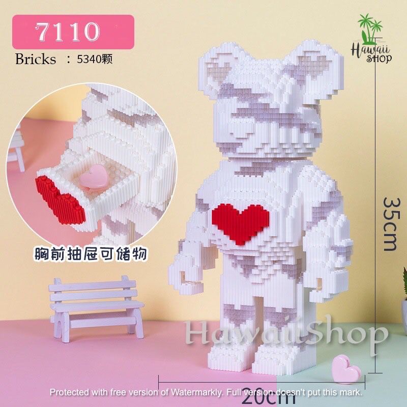 Nano Block Violent Bear Series Bricks education Nano Block | Shopee ...