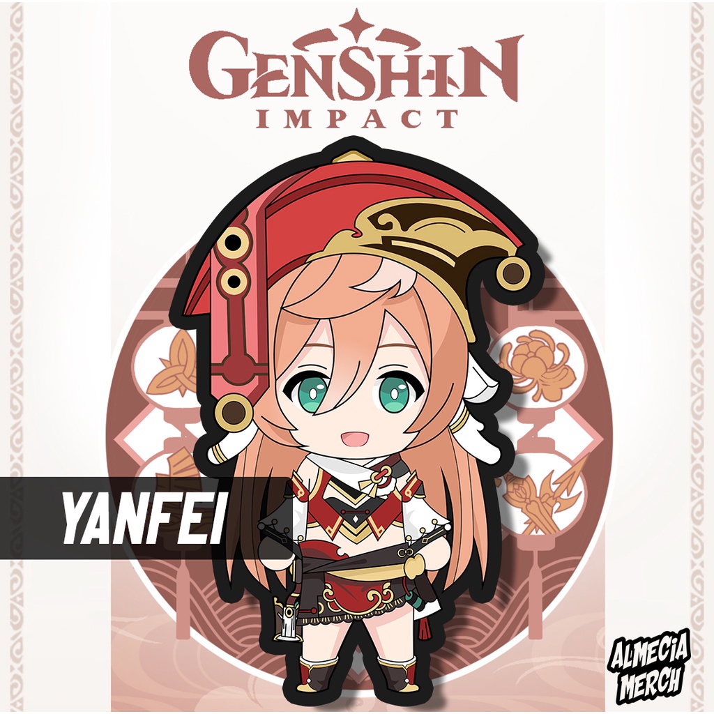 GANTUNGAN Yanfei Genshin Impact Keychain / Keychain Genshin Impact ...