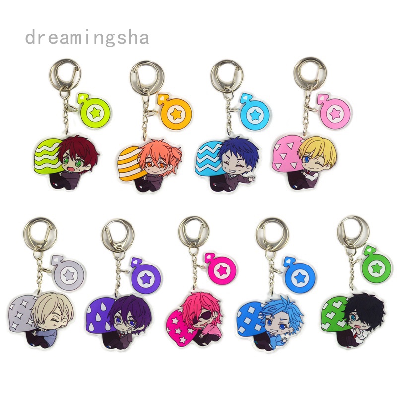 Dreamingsha Anime Yarichin Club Ayato Yuri YUI pendant acrylic keychain ...