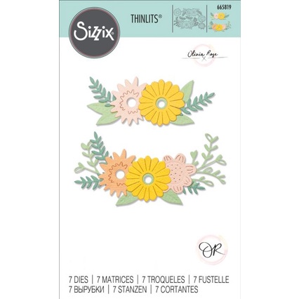 Sizzix Thinlits Die Set 7PK - Floral Contours by Olivia Rose | Shopee Philippines