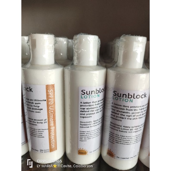 sunblock lotion SPF70 120ml with freebie | Shopee Philippines