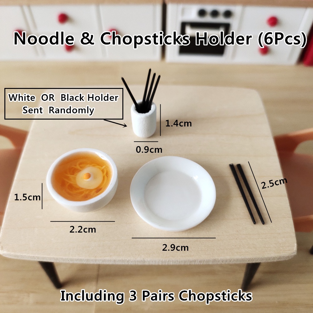 1:12 Dollhouse Mini Chinese Food Chopsticks Dim Sum Dishes Japanese ...