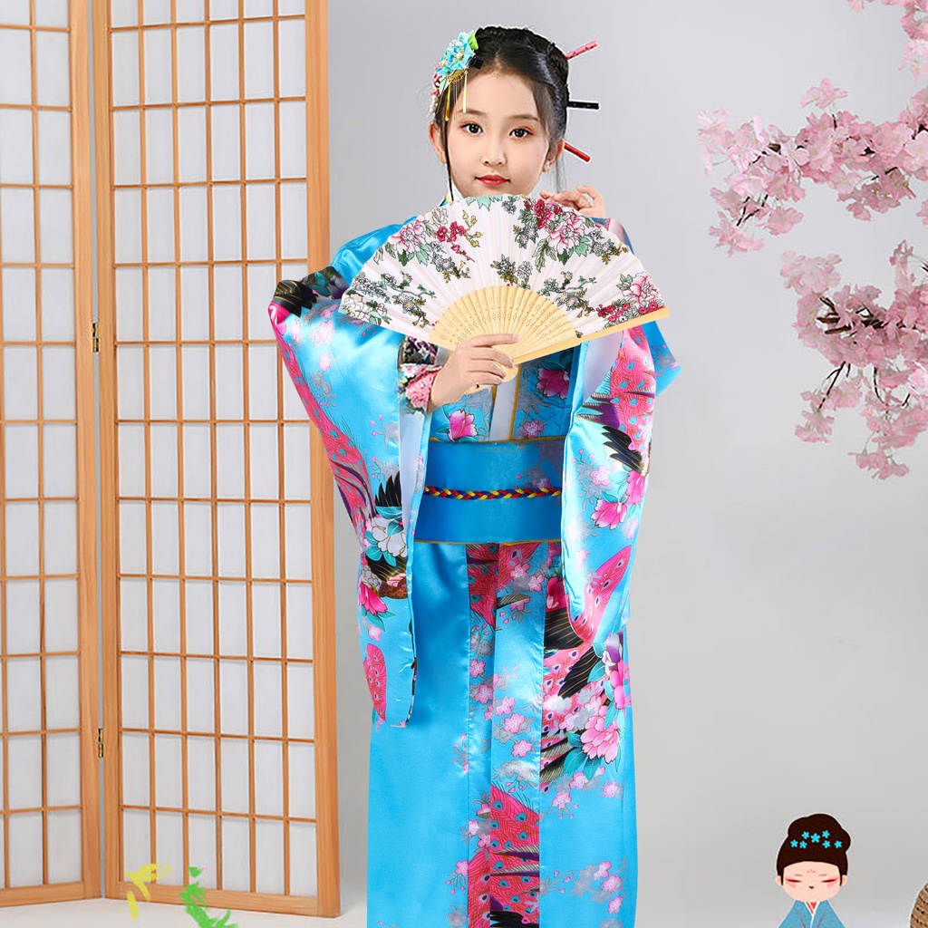 WMPH Japanese Traditional Dress Kimono Robe for Kids Girls Costume WMM ...