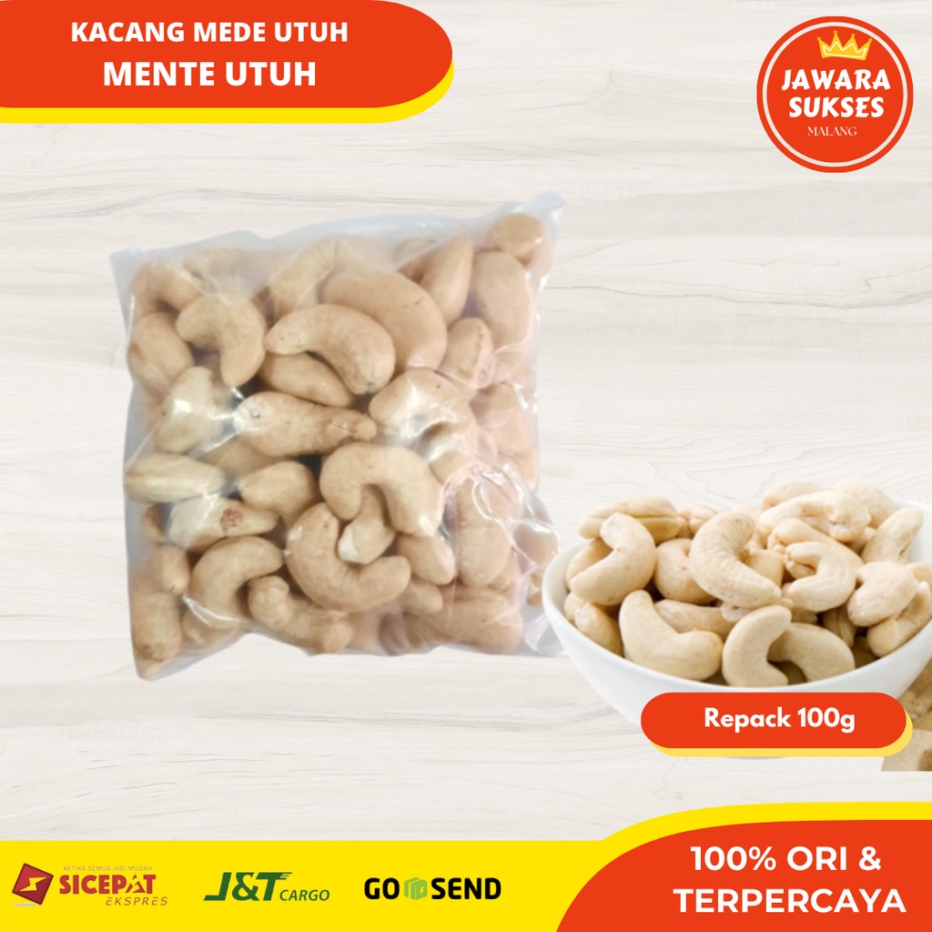 Whole Mente Beans 100gr | Raw Cashew | Mente Whole Repak | Shopee ...