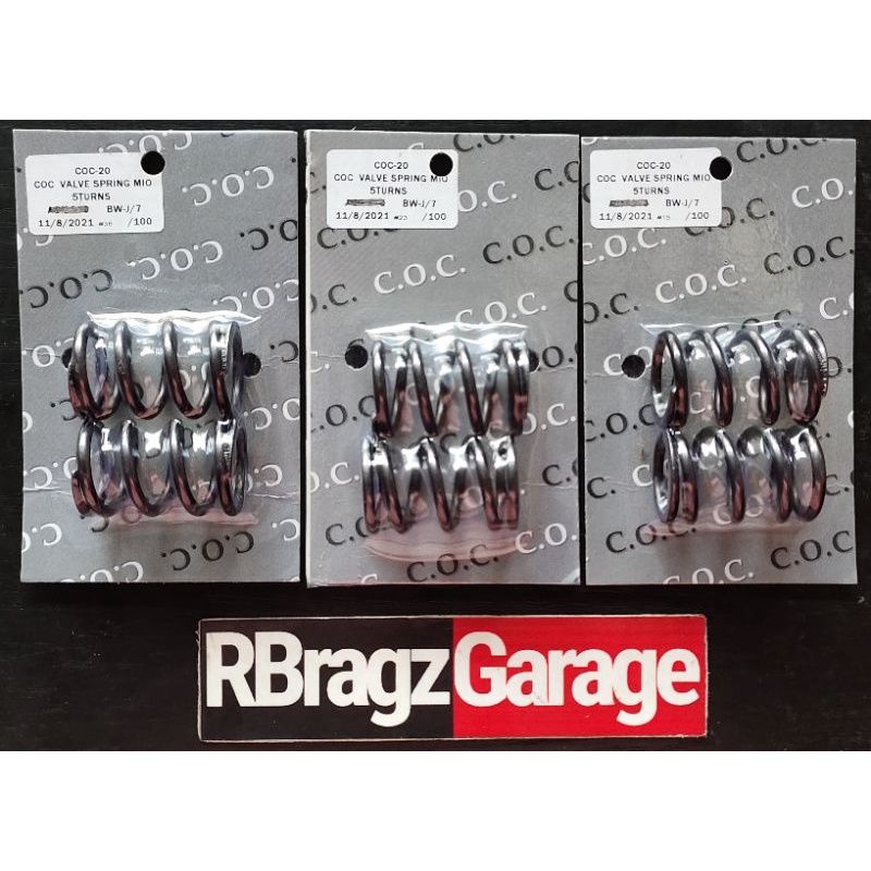 COC by MTRT Valve Spring 5 Turns, 6 Turns - Mio Sporty / Fino / Soul ...