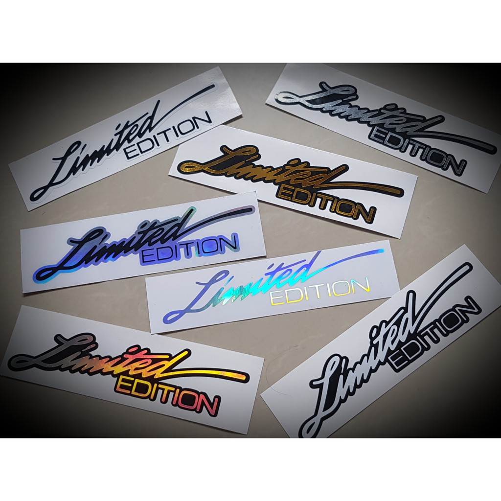 LIMITED EDITION STICKER DECALS FOR MOTORCYCLE CAR WATERPROOF | Shopee ...