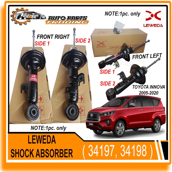 HCB LEWEDA FRONT/ REAR SHOCK ABSORBER FOR TOYOTA CAR INNOVA 2005-2020 ...