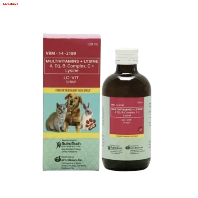 HK LC VIT syrup Multivitamins for Pets, Dogs and Cats 120ml (Set of 1 ...