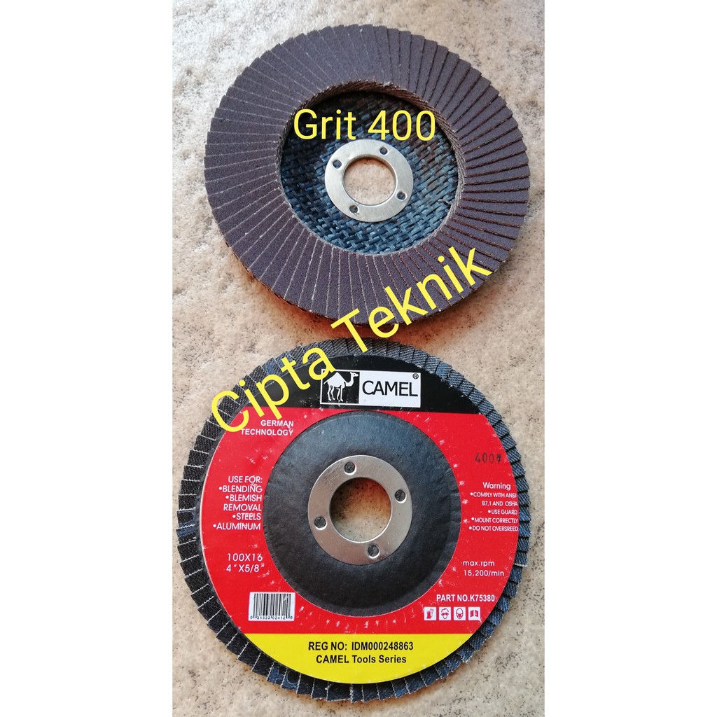 Flap Disc 4 inch Grit 400 Camel | Shopee Philippines