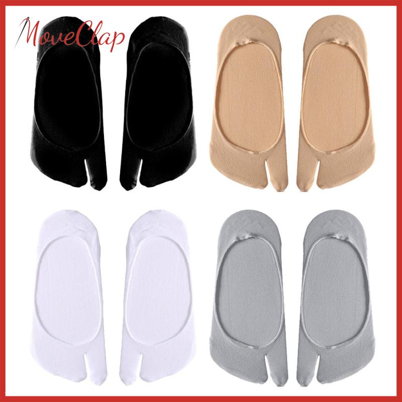 [lzdxwcke3] Womens Tabi Flip Flop Socks Non Slip Low Cut Casual 2 Toe ...