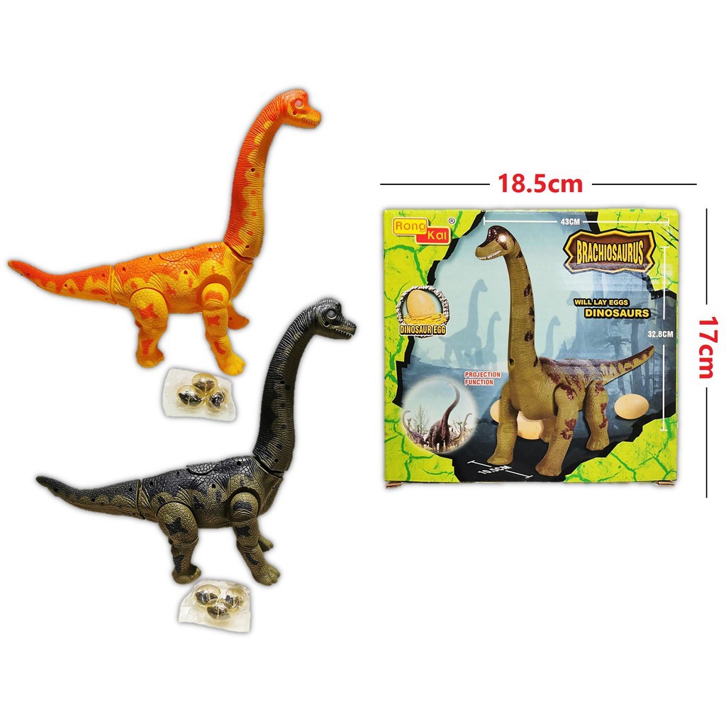 ToyWorld BRONTOSAURUS DINOSAUR WITH EGG/LONG NECK/BATTERY OPERATED ...
